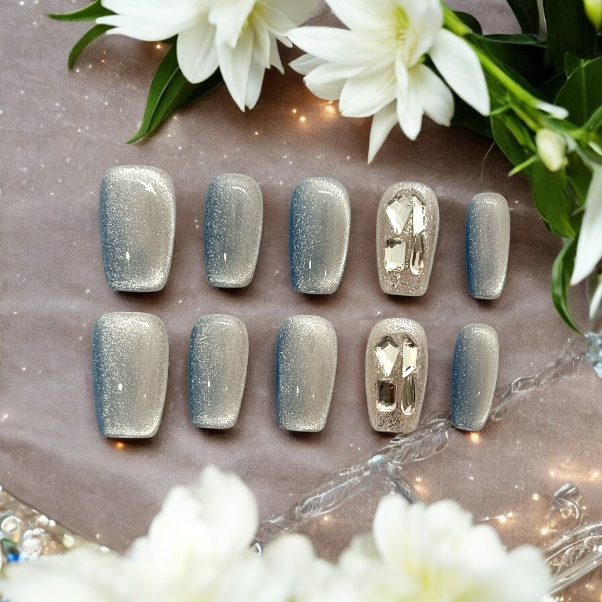 Azure Sparkle – NaMa Nails